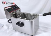 China Commercial 4L Stainless Steel Electric Fryer 2500W 220V for Restaurant Snack Bar for sale