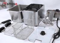 China Commercial 4L Stainless Steel Electric Fryer 2500W 220V for Restaurant Snack Bar for sale