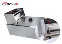 China 8L Stainless Steel Electric Fryer 3250W 220V for Fried Chicken Snacks Commercial for sale