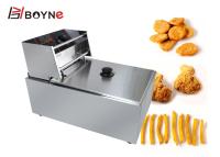 China Commercial Single Tank Electric Fryer 8L Capacity 3250W 220V for Snack Food for sale