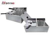 China 6.5kW Stainless Steel Electric Fryer 8L Capacity 220V for Snack Food for sale