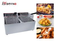 China 6.5kW Stainless Steel Electric Fryer 8L Capacity 220V for Snack Food for sale
