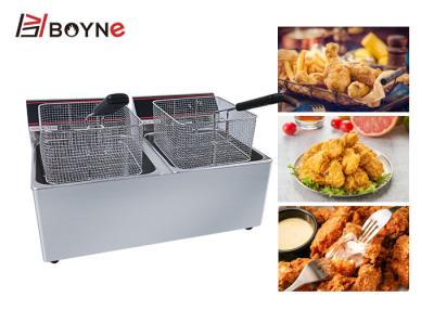 China 6.5kW Stainless Steel Electric Fryer 8L Capacity 220V for Snack Food for sale