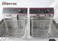 China 6.5kW Stainless Steel Electric Fryer 8L Capacity 220V for Snack Food for sale
