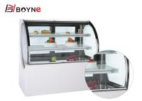 China Arc Cake Cabinet with Three Layer Glass Door Marble Base for bakery for sale
