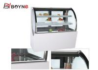 China Arc Cake Cabinet with Three Layer Glass Door Marble Base for bakery for sale