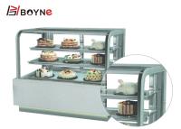 China Japanese Style Three Layer Cake Freezer with Marble Base for bakery shop for sale