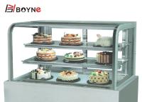 China Japanese Style Three Layer Cake Freezer with Marble Base for bakery shop for sale