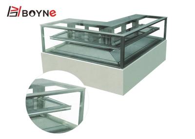 China L Type Two Layers Corner Display Freezer Can Custom -Made The Size for sale