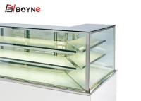 China L Type Two Layers Corner Display Freezer Can Custom -Made The Size for sale