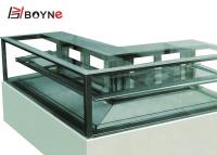 China L Type Two Layers Corner Display Freezer Can Custom -Made The Size for sale