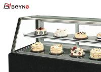 China Beveled Two Layers Japanese Style Cake Freezer Display for Bakery for put cake inside for sale