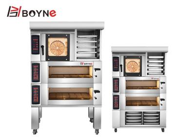 China 19kw PID Control Combination Bread Bakery Oven With Cabinet for sale