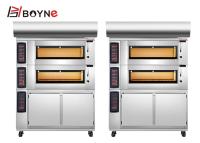 China Microcomputer Commercial Two Deck Pizza Oven With Proofer for sale