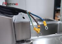 China 9kW Commercial Electric Double Tank Fryer 220V 11L for Potato Chips French Fries for sale