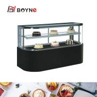 China D Type Horizont Al Two Layers Cake Display Freezer Fan Shaped for sale