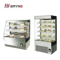 China Single Sided Open Three Tier Cake Display Case LED Indoor Lighting use in the market for sale