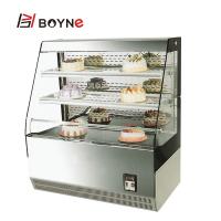 China Single Sided Open Three Tier Cake Display Case LED Indoor Lighting use in the market for sale