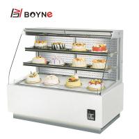 China Single Sided Open Three Tier Cake Display Case LED Indoor Lighting use in the market for sale