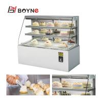 China Single Sided Open Three Tier Cake Display Case LED Indoor Lighting use in the market for sale