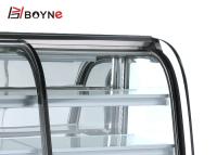 China Curve Type Front Opened Refrigerated Cake Display Case Pastry Display Chiller for sale