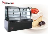 China Curve Type Front Opened Refrigerated Cake Display Case Pastry Display Chiller for sale