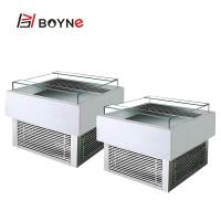 China Commercial Open Drawer Chocolate Cake Display Cabinet 220V 1200mm Stainless Steel for sale