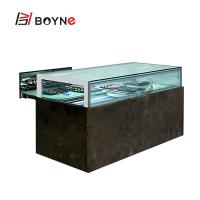 China Commercial Open Drawer Chocolate Cake Display Cabinet 220V 1200mm Stainless Steel for sale