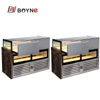 China Commercial Open Drawer Chocolate Cake Display Cabinet 220V 1200mm Stainless Steel for sale