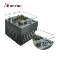 China Commercial Open Drawer Chocolate Cake Display Cabinet 220V 1200mm Stainless Steel for sale