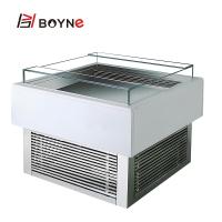 China Commercial Open Drawer Chocolate Cake Display Cabinet 220V 1200mm Stainless Steel for sale