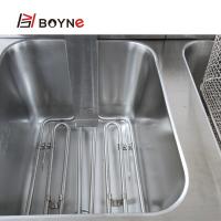 China Temperature Control Double Tank Electric Fryer For Potato Chips for sale