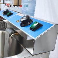 China Temperature Control Double Tank Electric Fryer For Potato Chips for sale
