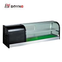 China 340KW Cake Display Case Single Or Double Layers Sushi Fridge Cabinet for sale