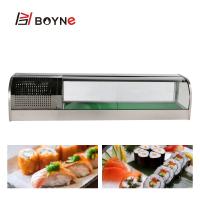 China 340KW Cake Display Case Single Or Double Layers Sushi Fridge Cabinet for sale
