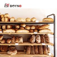 China Tempered Glass Commercial Central Island Bread Cabinet for Coffee Shop 120-350kg Custom Size for sale