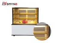China White Marble 3 Layer Cake Display Chiller Showcase For Restaurant for sale