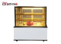China White Marble 3 Layer Cake Display Chiller Showcase For Restaurant for sale