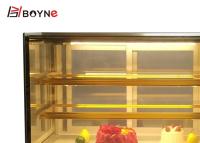 China White Marble 3 Layer Cake Display Chiller Showcase For Restaurant for sale