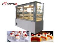 China R134A Cake Display Showcase Three Layer Front Sliding Door Fan Cooling for sale