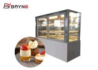 China R134A Cake Display Showcase Three Layer Front Sliding Door Fan Cooling for sale