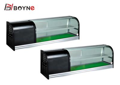 China Restaurant Cake Display Case Single Layer Sushi Fridge Cabinet for sale