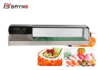China Restaurant Cake Display Case Single Layer Sushi Fridge Cabinet for sale