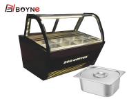 China Bubble Tea Ice Cream Display Fridge Equipment Dessert Freezer 220V for sale