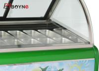 China Arc Shape R404a Ice Cream Display Freezer Sweet Dessert Showcase for sale