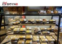 China Two Side Opened Bakery Pastry Display Case 1500mm Wooden Base Cabinet for sale