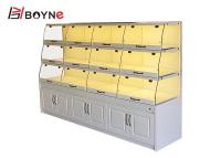 China Custom Size Canteen Cake Display Case Island Bread Display Showcase for sale