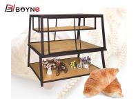 China Custom Size Canteen Cake Display Case Island Bread Display Showcase for sale