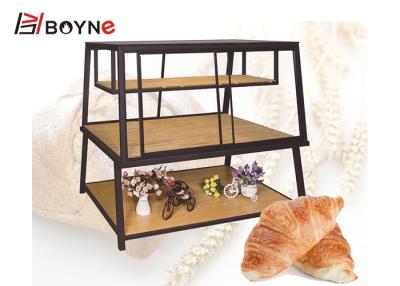 China Custom Size Canteen Cake Display Case Island Bread Display Showcase for sale