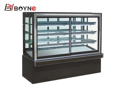China Japanese Right Angle 4 Layer Cake Display Case with Marble Base 900mm 220V for sale